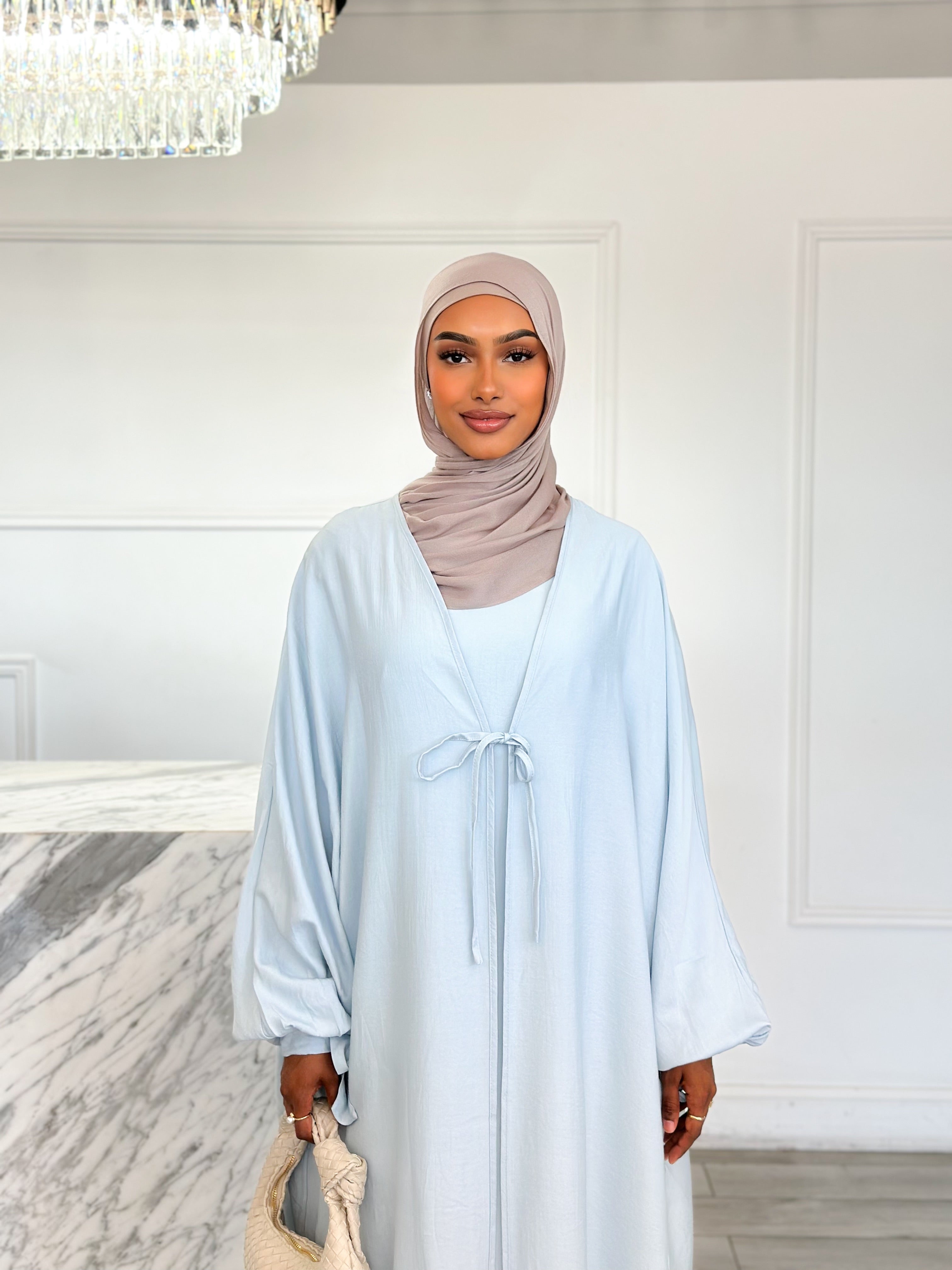 Shani Set - Baby Blue – Dusty Pink