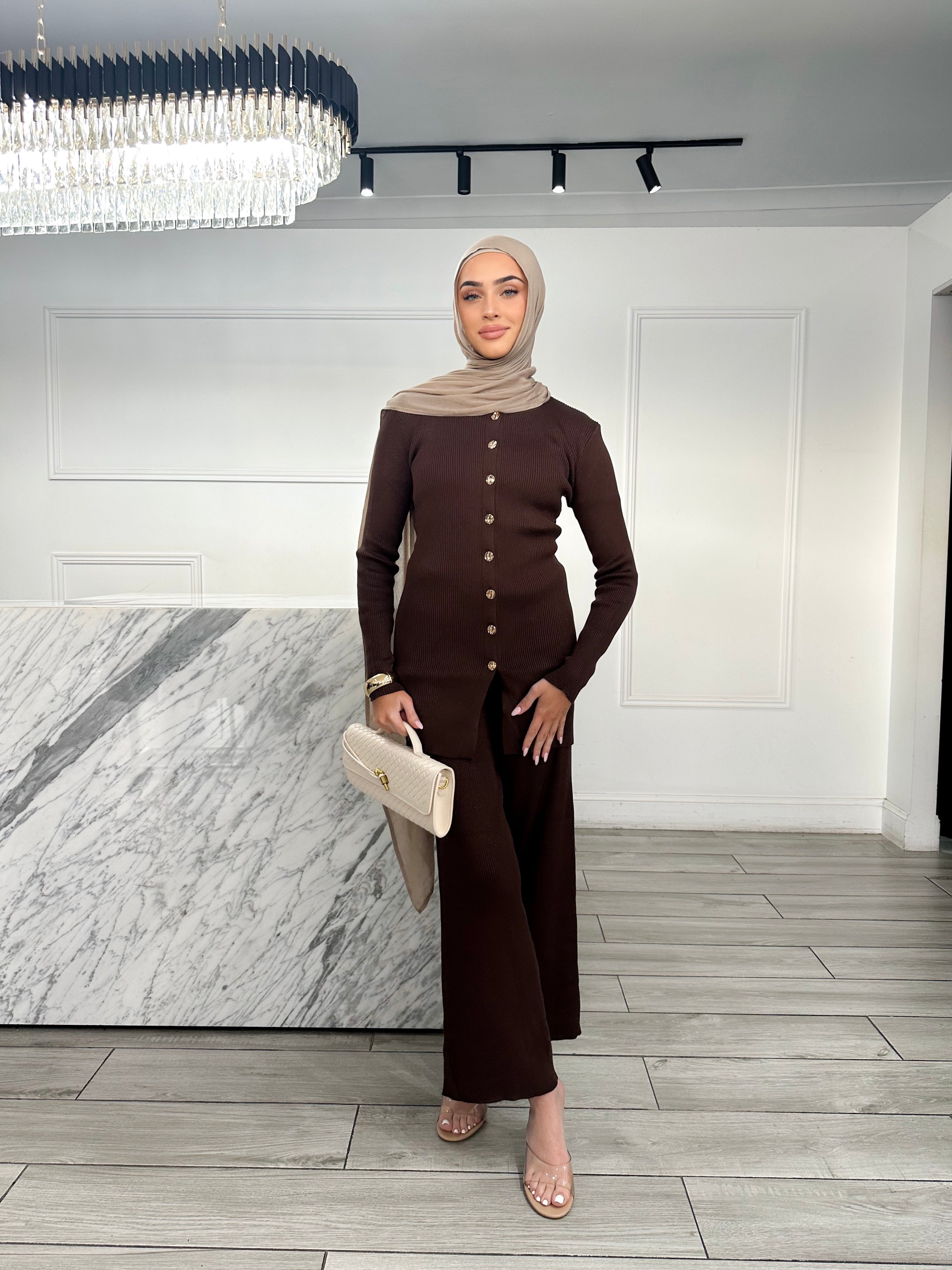 Maya Set - Chocolate – Dusty Pink