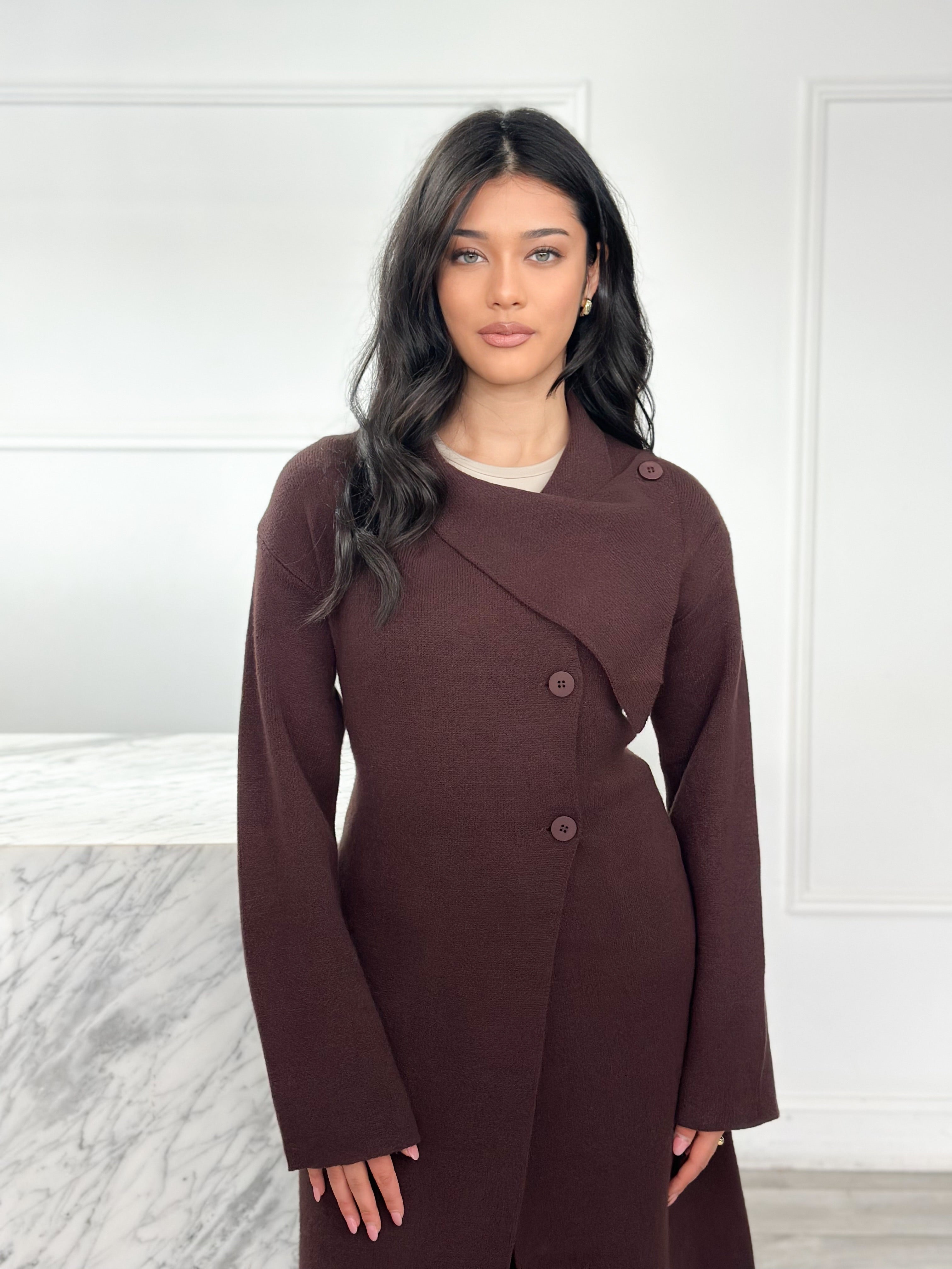 Dianne Cape - Chocolate – Dusty Pink