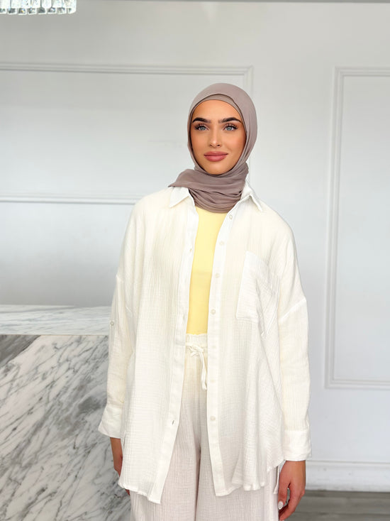 Layal Set - White – Dusty Pink